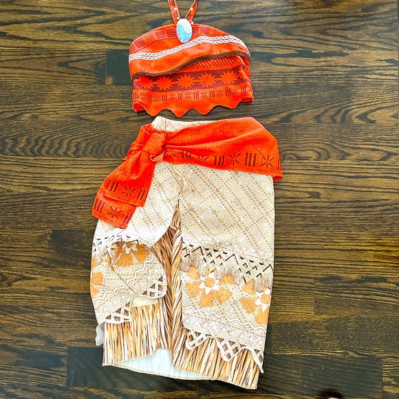 Disney | Matching Sets | Moana Disney Halter Top Skirt Sz 56 | Poshmark
